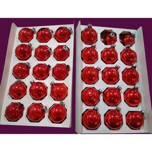 Pyramid | Holiday | Vintage Pyramid Jumbo Red Glass Christmas Ornaments ...